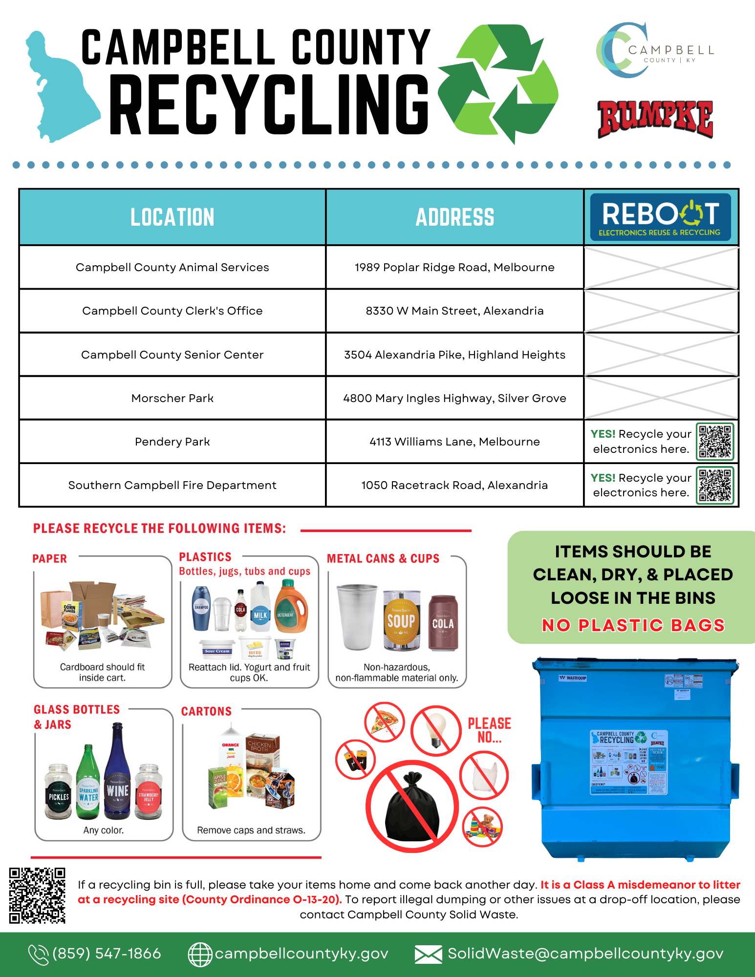 Drop-Off Recycling Program / Campbell County, Kentucky
